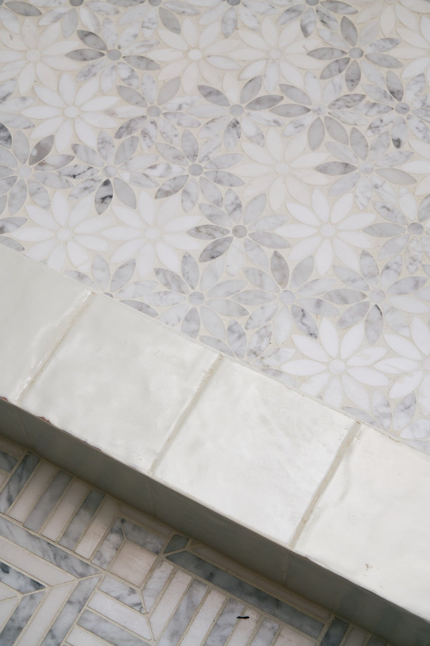 Primavera (12×10 Floral Marble Mosaic Flooring) | HAUS by BSD