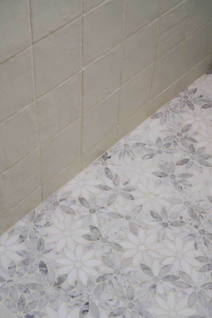 Primavera (12×10 Floral Marble Mosaic Flooring) | HAUS by BSD