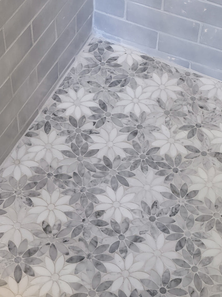 Primavera (12×10 Floral Marble Mosaic Flooring) | HAUS by BSD